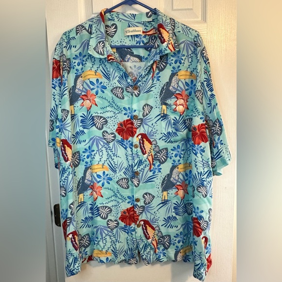 Caribbean | Shirts | Caribbean Button Up Short Sleeve Shirt With ...